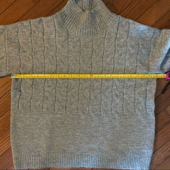 Mud Pie | Sweaters | Nwt Mud Pie Eve Cable Knit Sweater Grey Medium Bell Sleeves | Poshmark